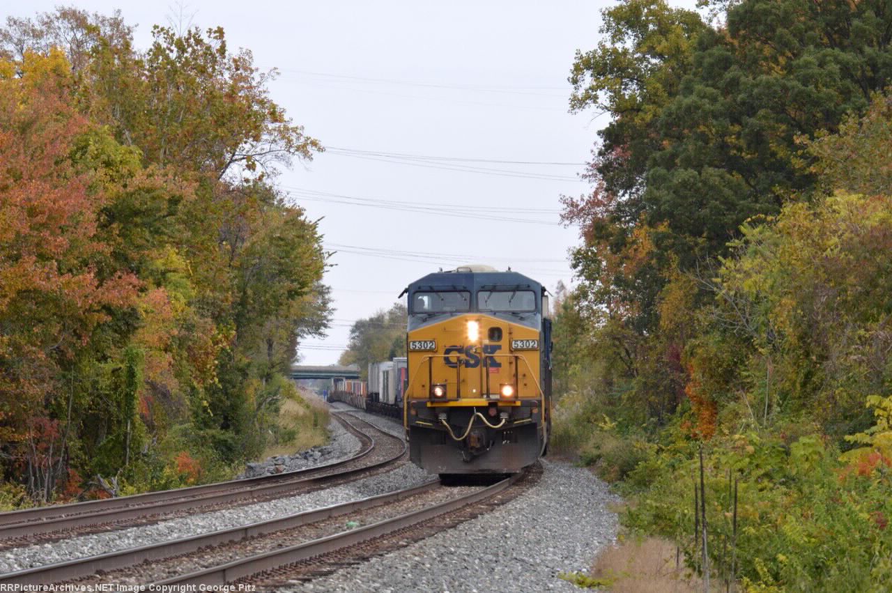 CSX 5302 and train Q033